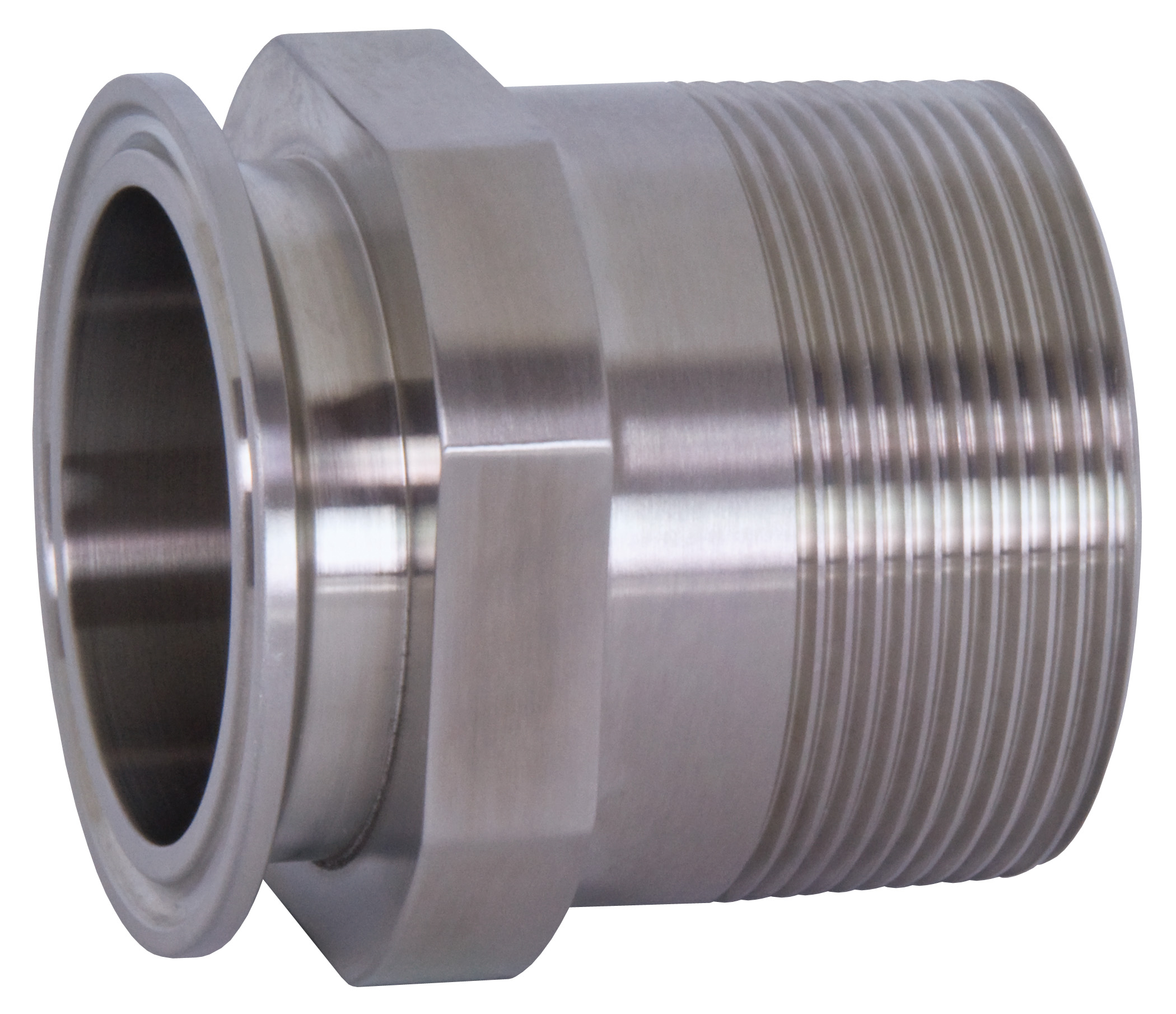 www.hoseshop.com: 1.5" Tri Clamp x 1" Male NPT Adapter - 304S
