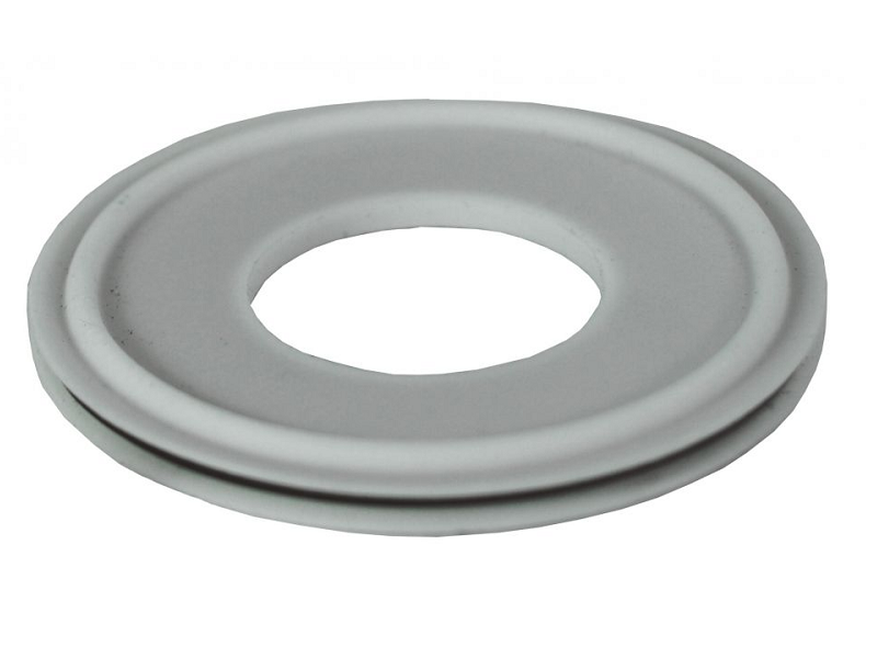 www.hoseshop.com: 3" White Silicone Clamp Flanged Gasket